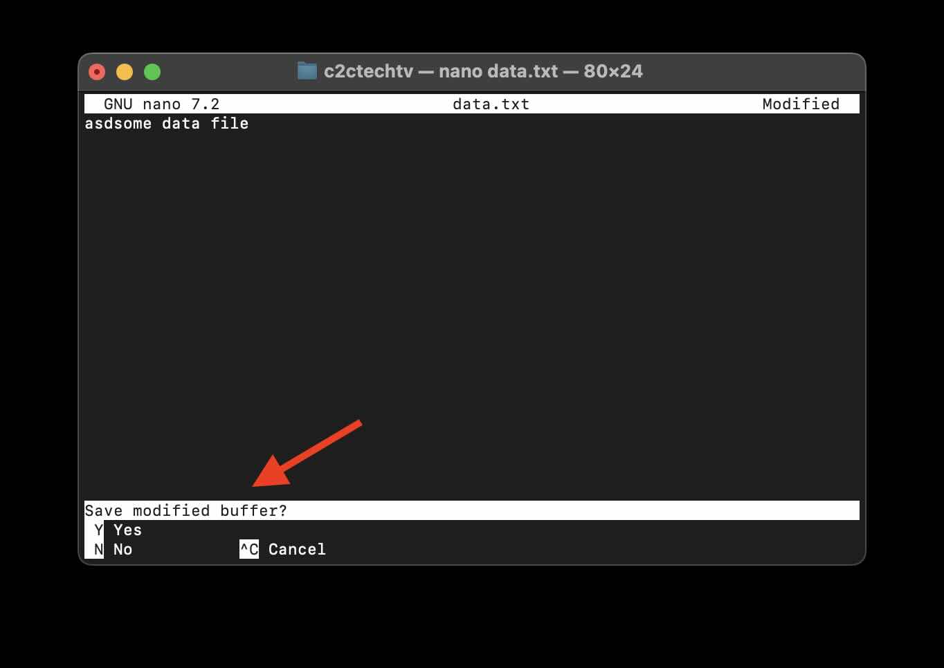 How To Save And Exit A File In Nano macOS Linux Ubuntu Terminal 